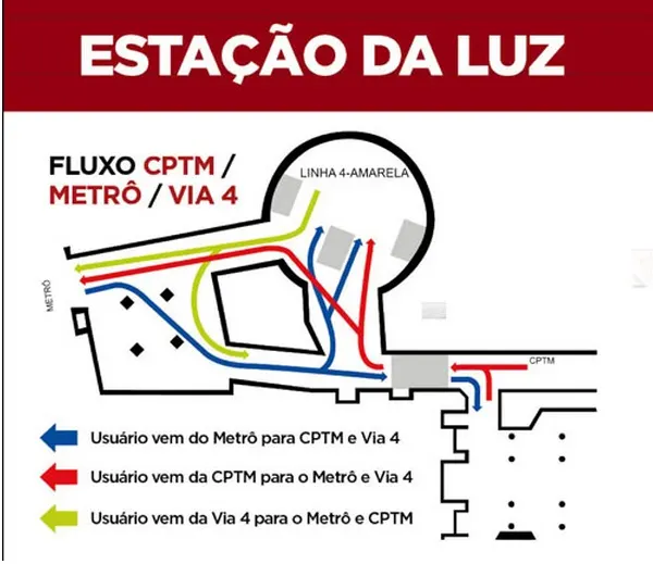 Mapa do Estação da Luz - EstacaoDaLuz.org